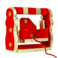 Decorative Laddu Gopal Jhula Wooden Handcrafted Velvet with Golden Work ...