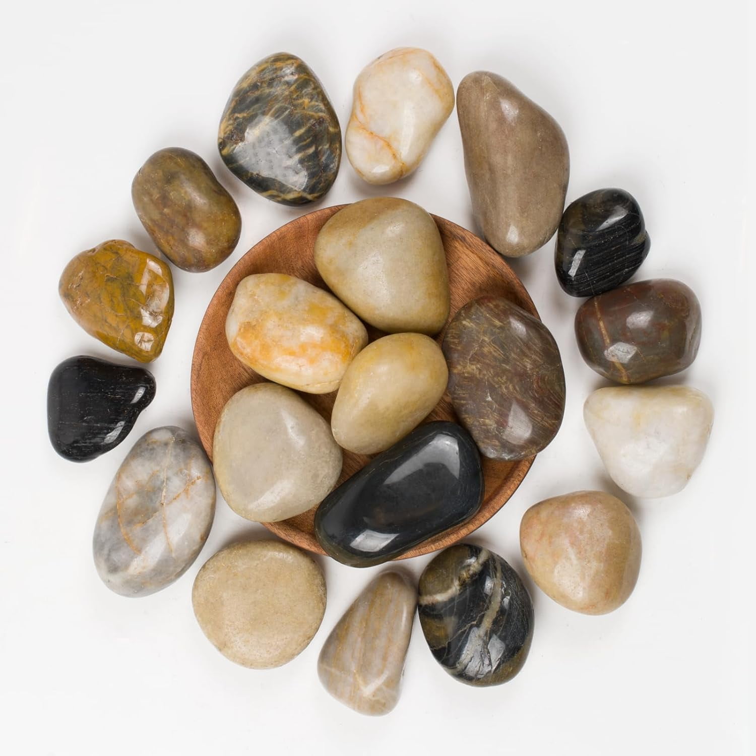 Decorative Landscaping Rocks 1.5-2.5inch 20 lbs | River Rocks for ...