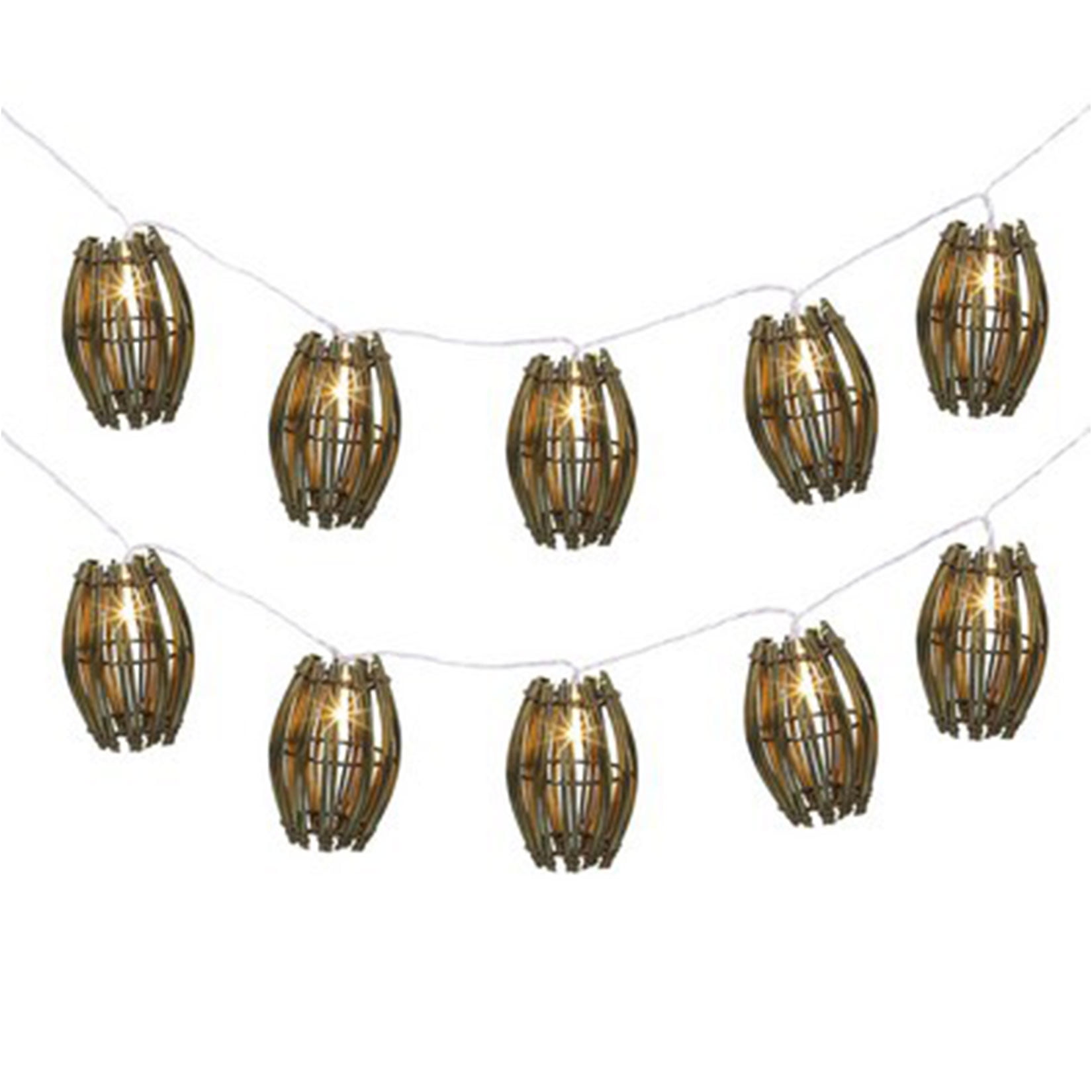 Decorative Lantern Rattan String Lights - Decorative Christmas String ...