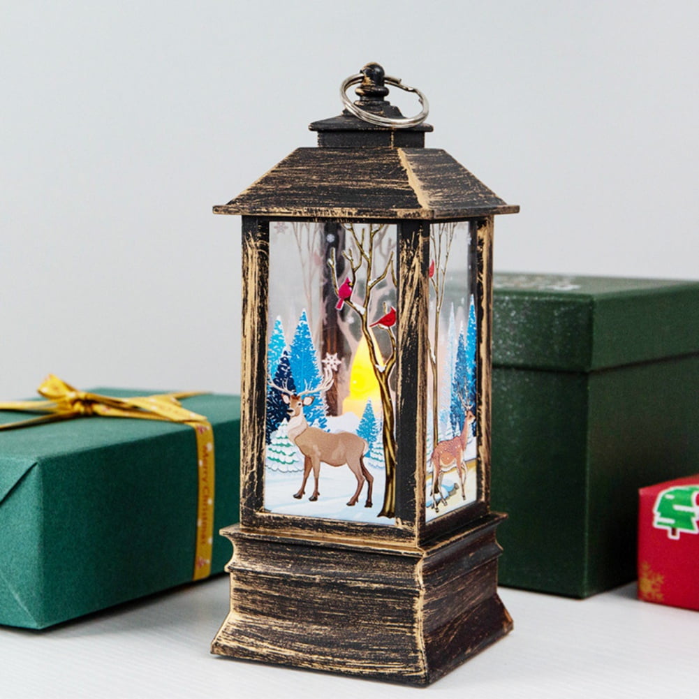 Decorative Lanterns with LED Flameless Candle, Vintage Style Indoor ...