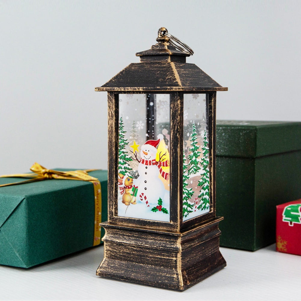 Decorative Lanterns with LED Flameless Candle, Vintage Style Indoor ...