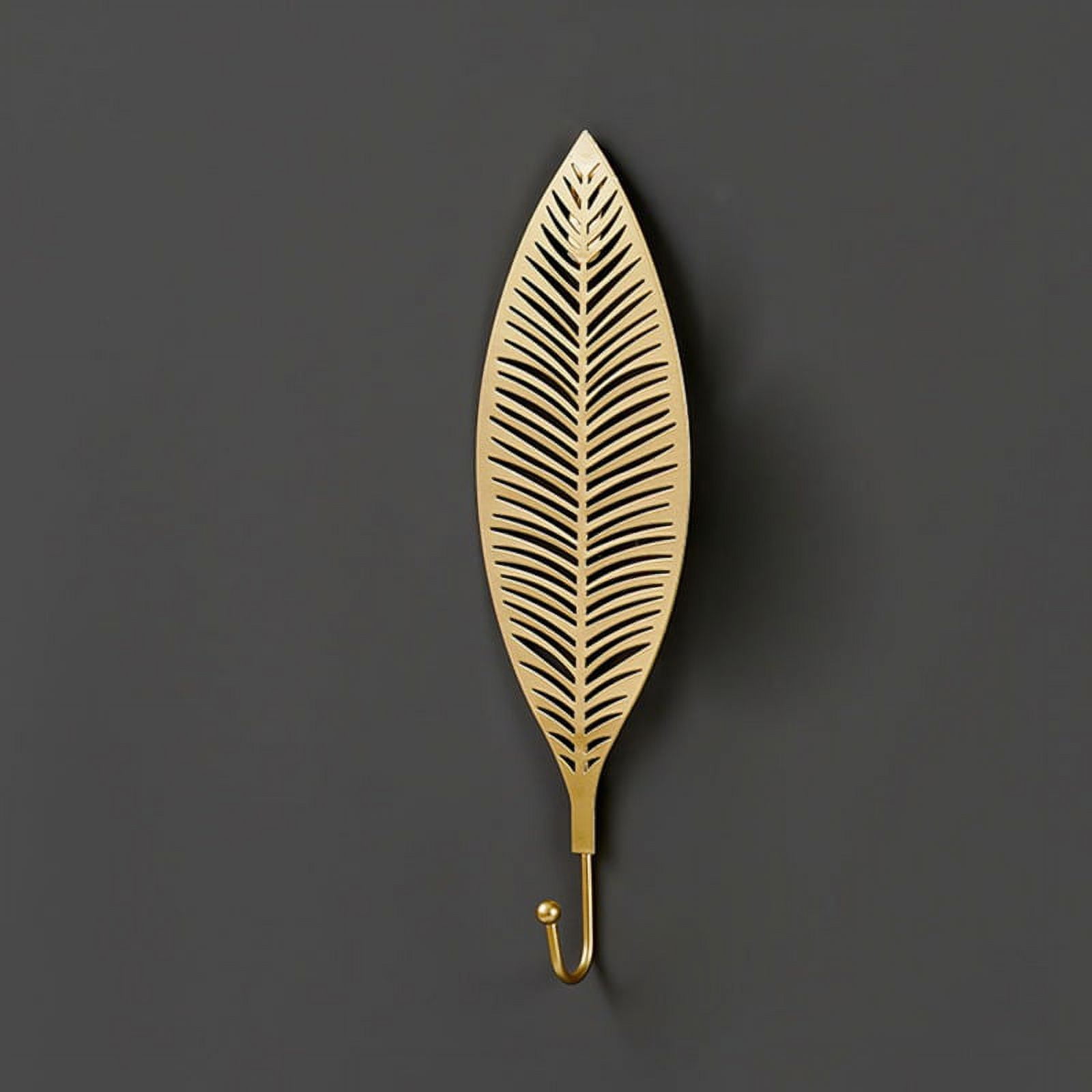 Decorative Leaves Iron Hooks, Maple Leaf Shape Wall Mounted Hooks ...
