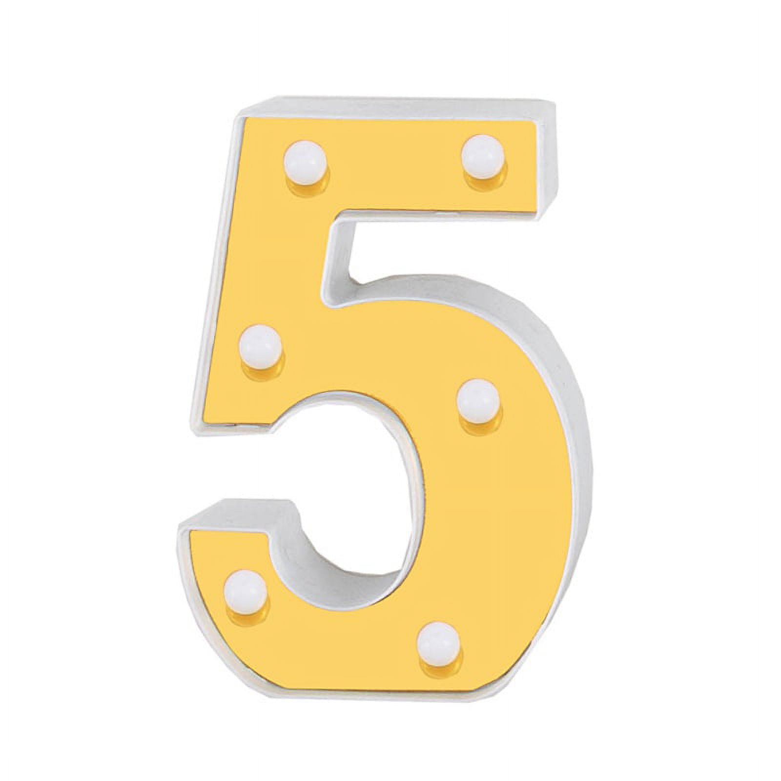 Decorative Led Light Up Number Letters, Plastic Marquee Number Lights ...