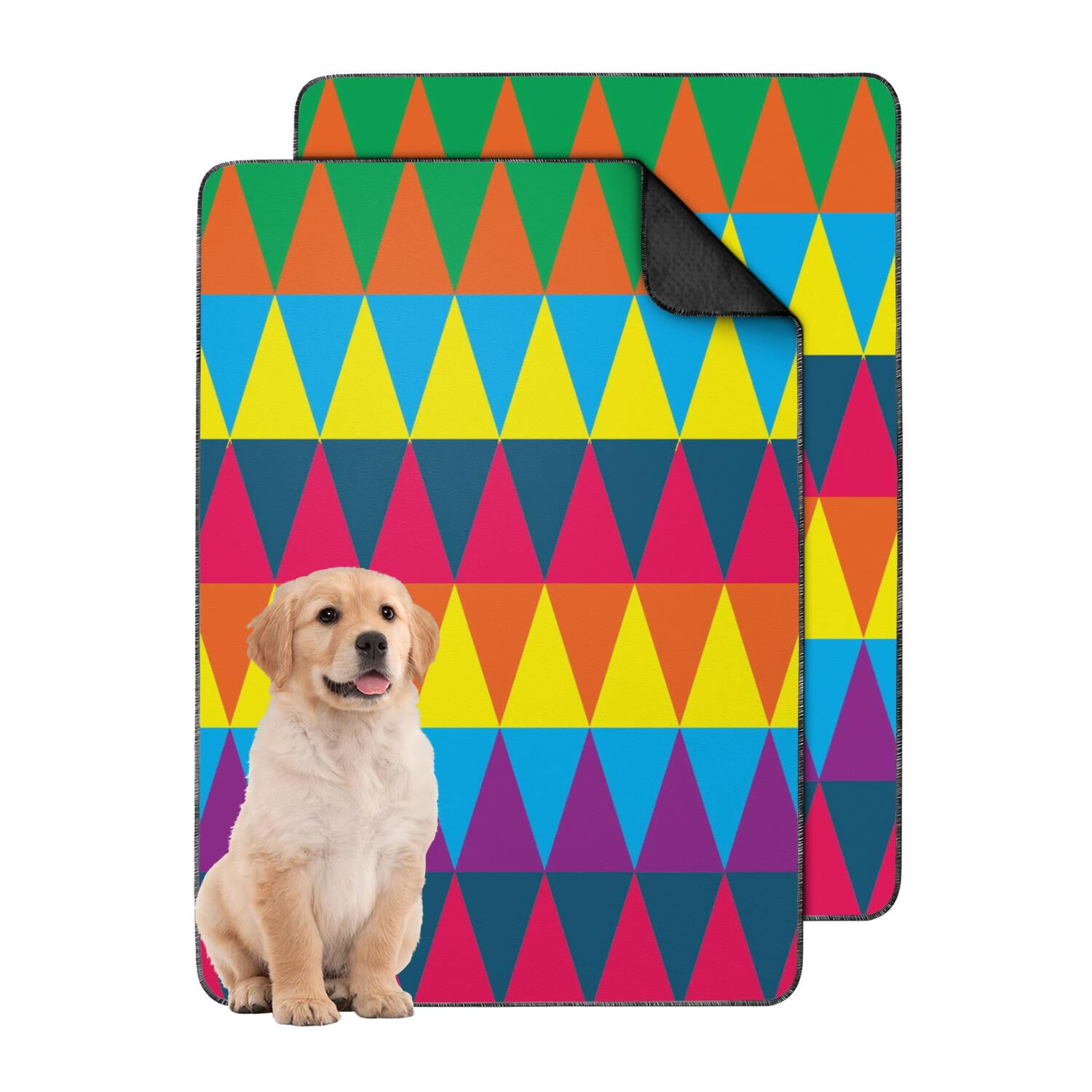 Decorative Leopard Washable Pee Pads for Dogs, 24"x35" Reusable Potty ...