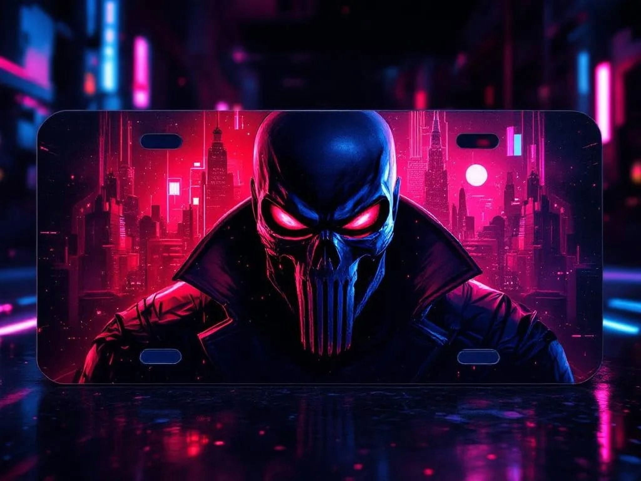 Decorative License Plates For Cyberpunk For Punisher Skull For ...