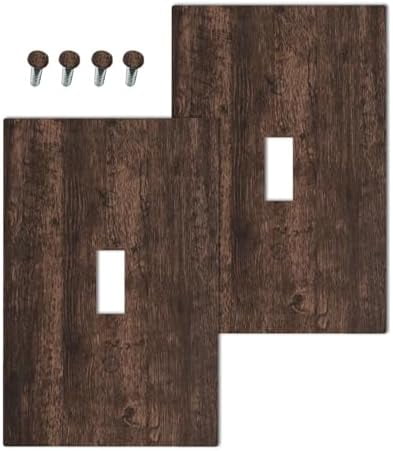 Decorative Light Switch Plate Covers Switch Cover Plate Dark Brown Size ...