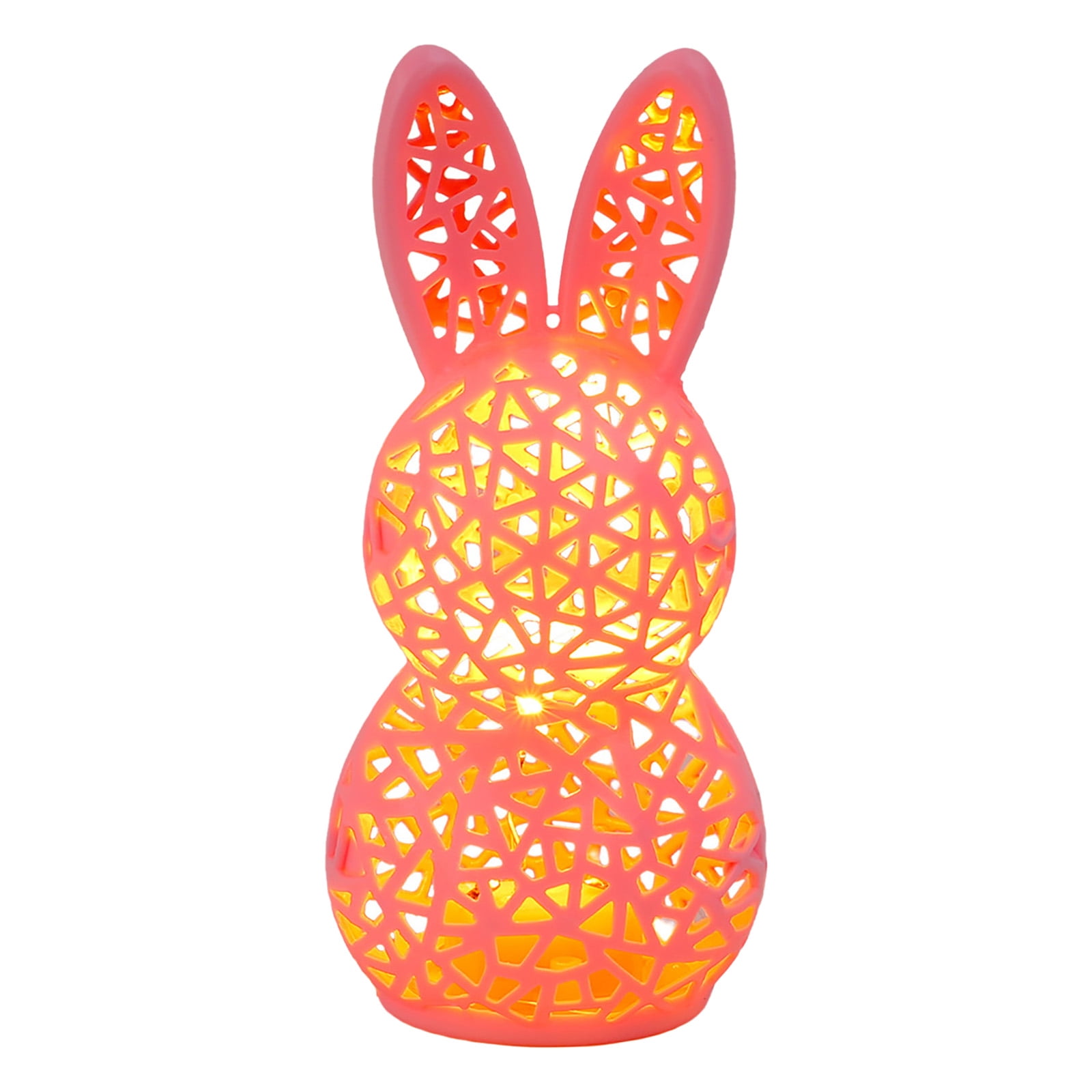 Decorative Light Up Easter Bunny A 12cm Hollow Out Bunny Figurine With ...