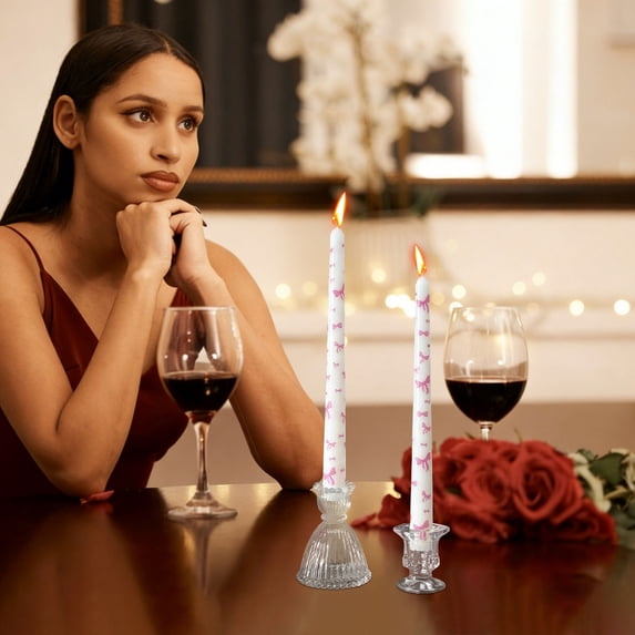 Decorative Long Stick Candle Printed with Exquisite Patterns for ...