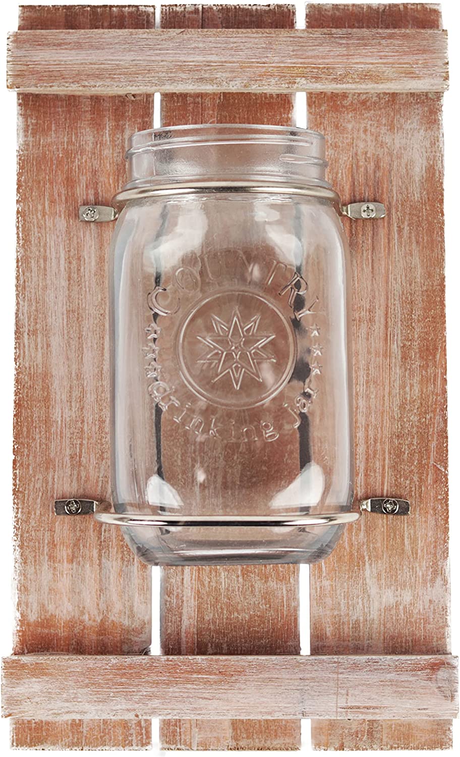 Servette Home Decorative Mason Jar Wall Decor - Wall Mounted Jar for ...