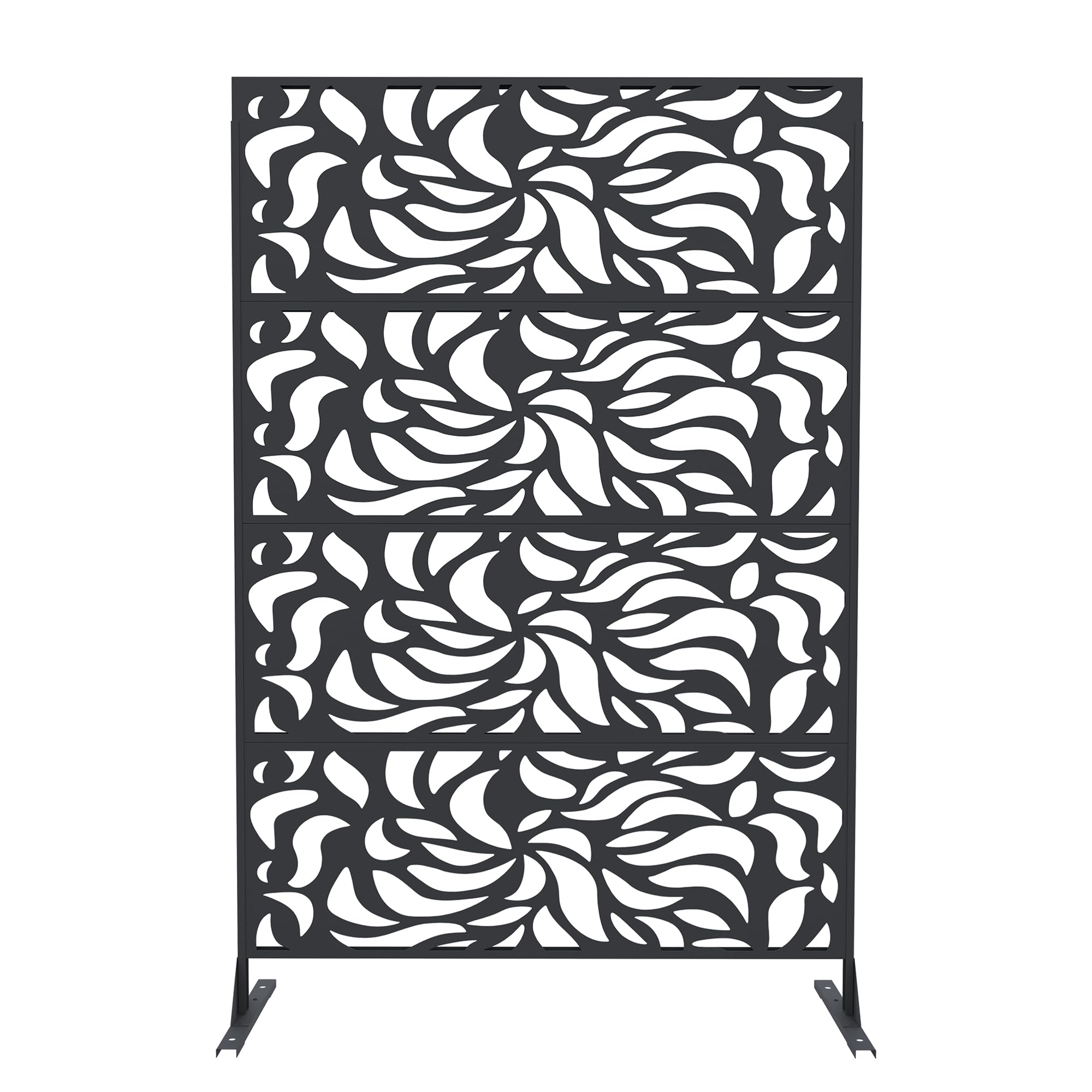 Decorative Metal Garden Fences – 72" H Rust-Proof Scroll Design for ...
