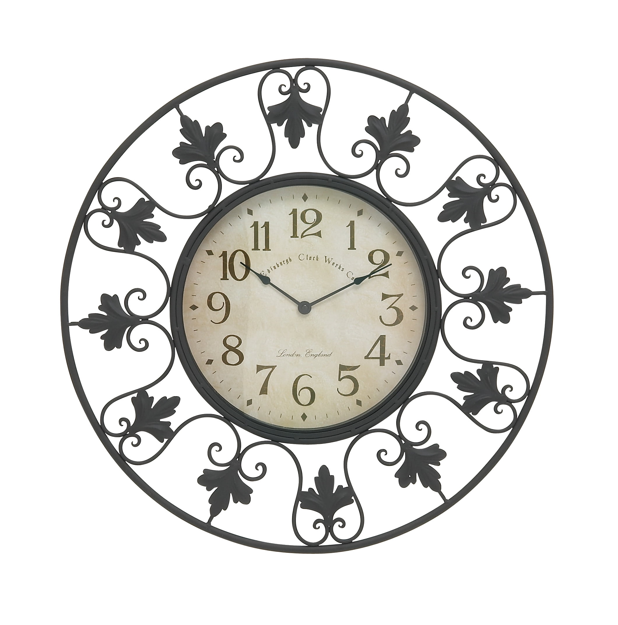 Decorative Metal Outdoor Wall Clock - Walmart.com