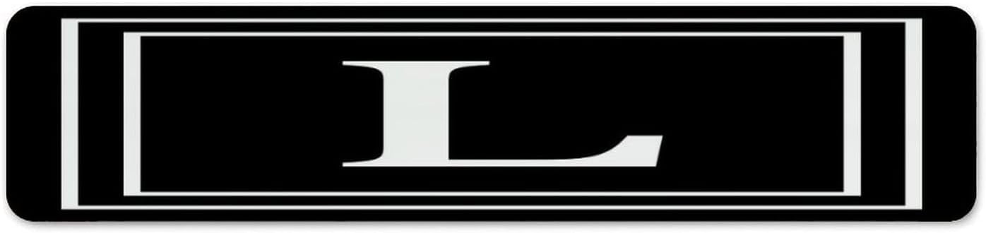 Decorative Metal Signs Outdoor Initial Letter L Monogram Man Cave Decor ...