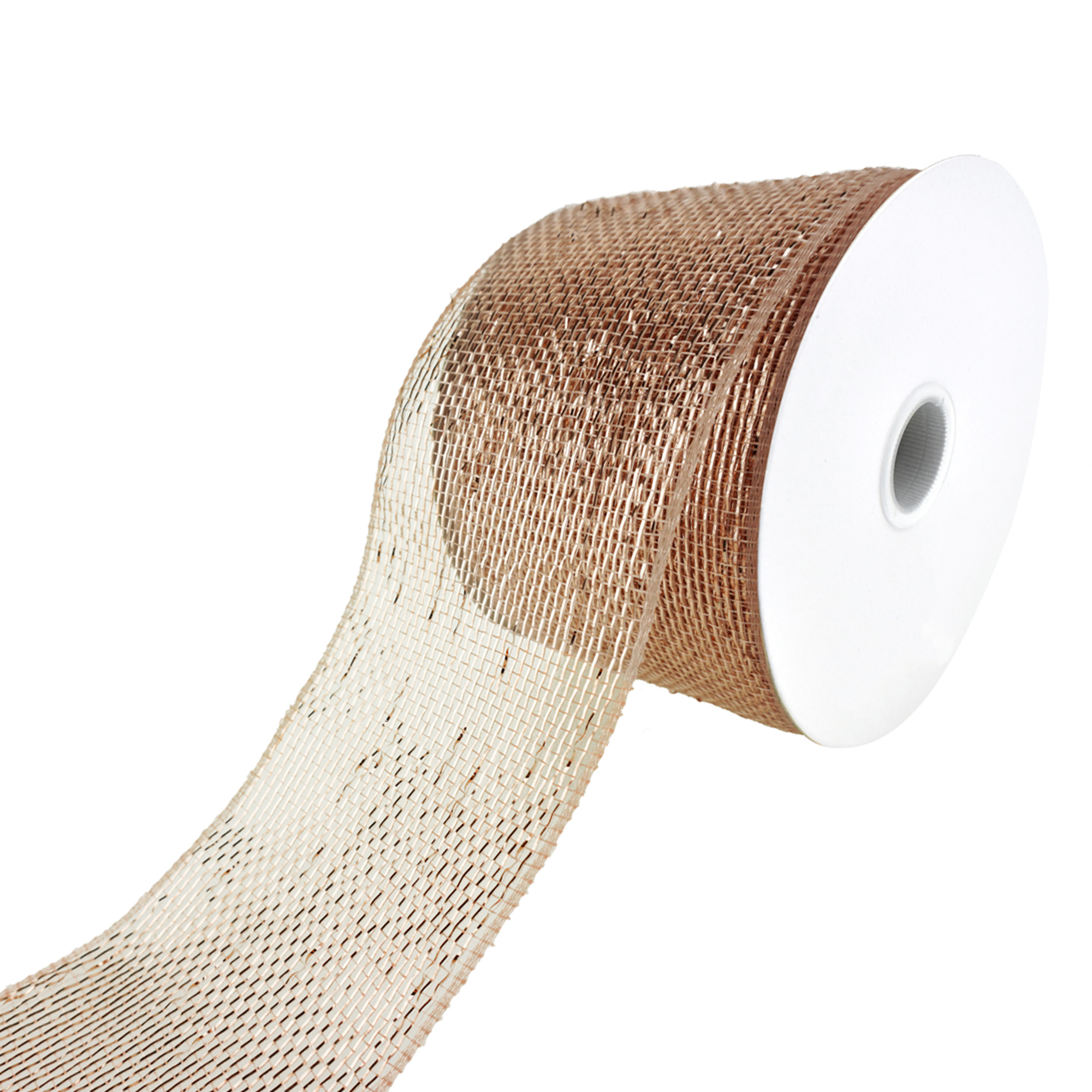 Decorative Metallic Mesh Ribbon, 4-Inch, 25-Yard (Rose Gold) - Walmart.com