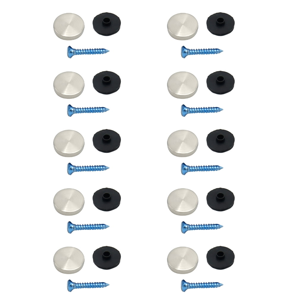 Decorative Mirror Nail Mirror Screws Decorative Screw Covers Stainless ...