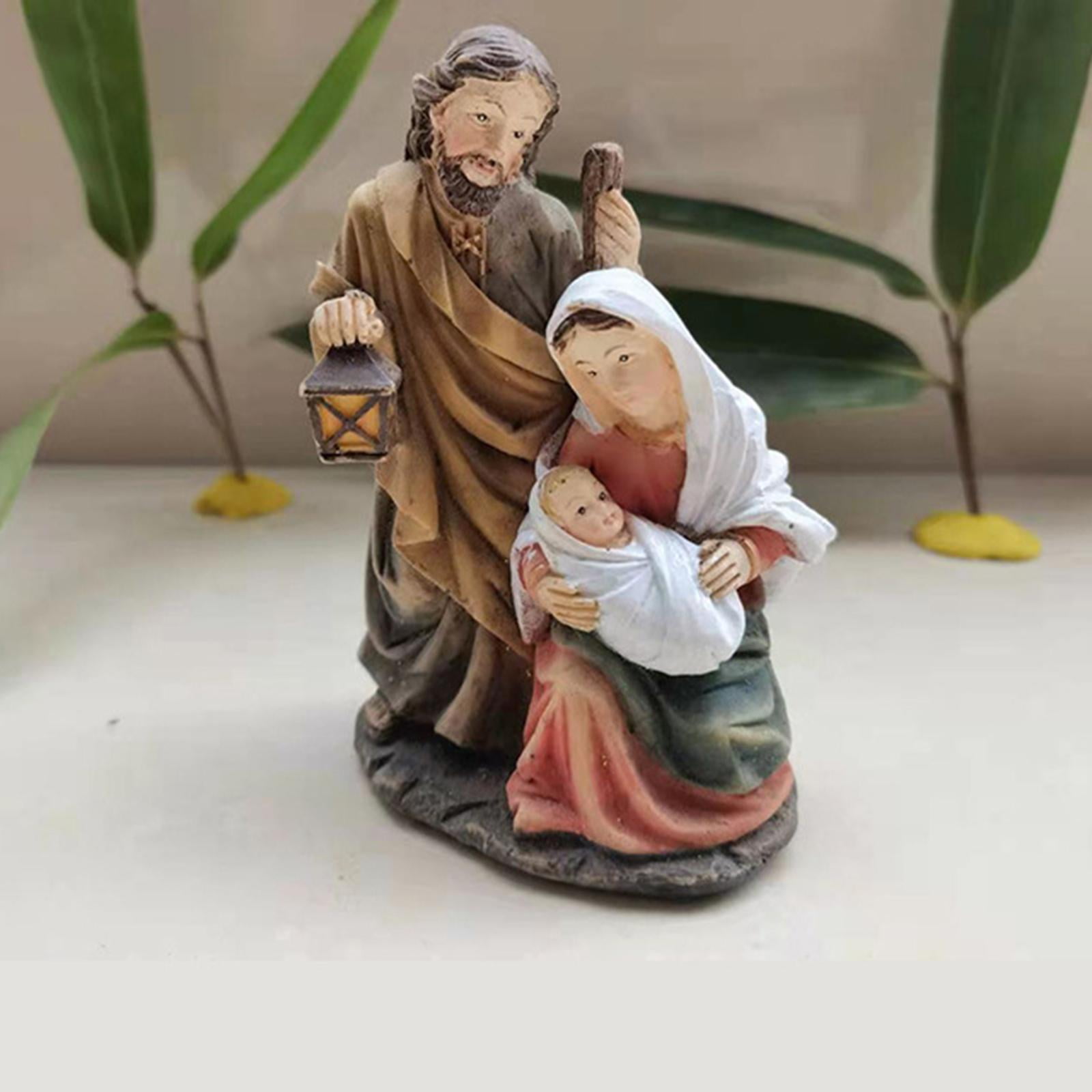 Decorative Nativity Scene Figures Holy Family Resin Statue Religious ...
