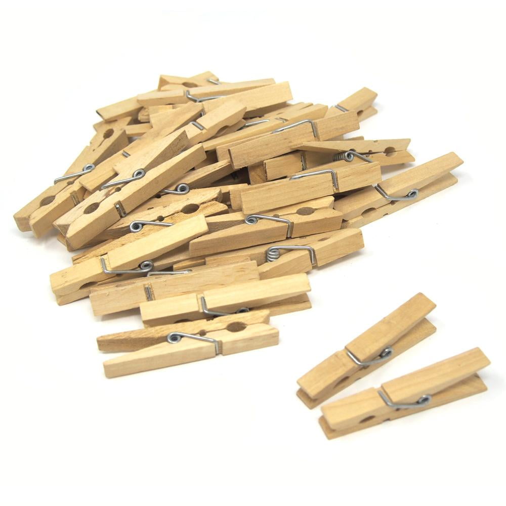 Versatile 3-Inch Natural Wooden Clothespins 36-Piece Pack for Hanging ...