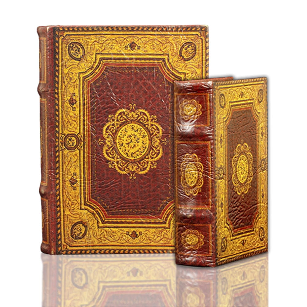 Decorative Nesting Book Boxes Set of 2 Secret Hidden Storage Book Box ...