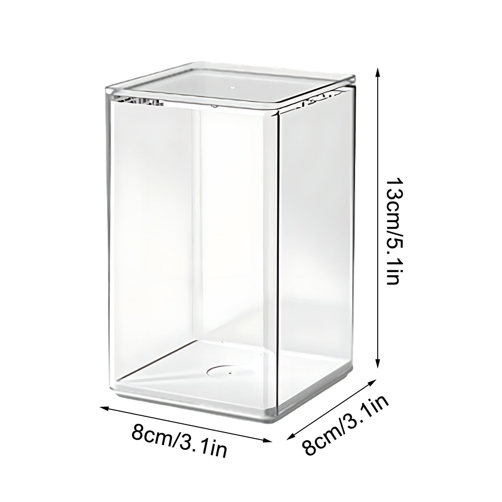 Decorative Objects 4 Pack Transparent Toy Figurine Figurine Storage Box ...