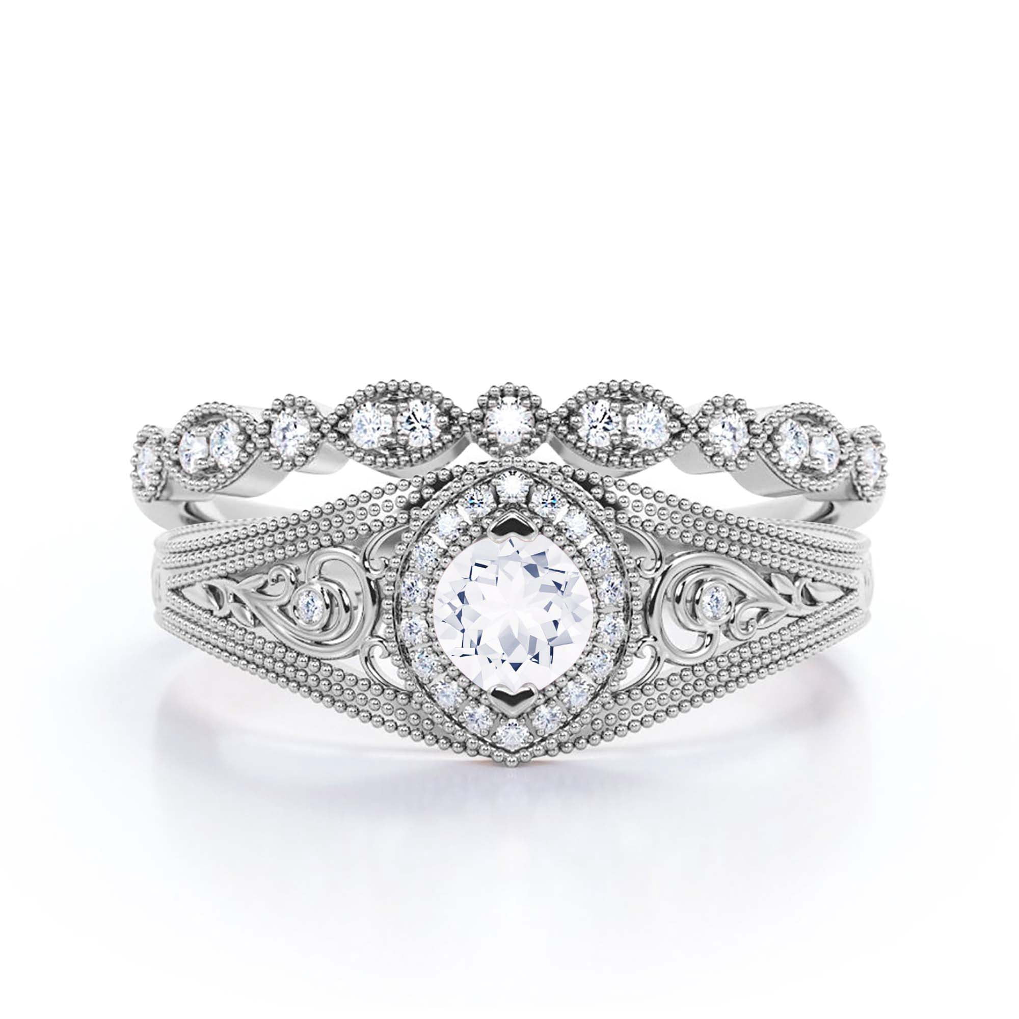 Decorative Ornament 1.75 Carat Round Cut Diamond Moissanite Unique ...