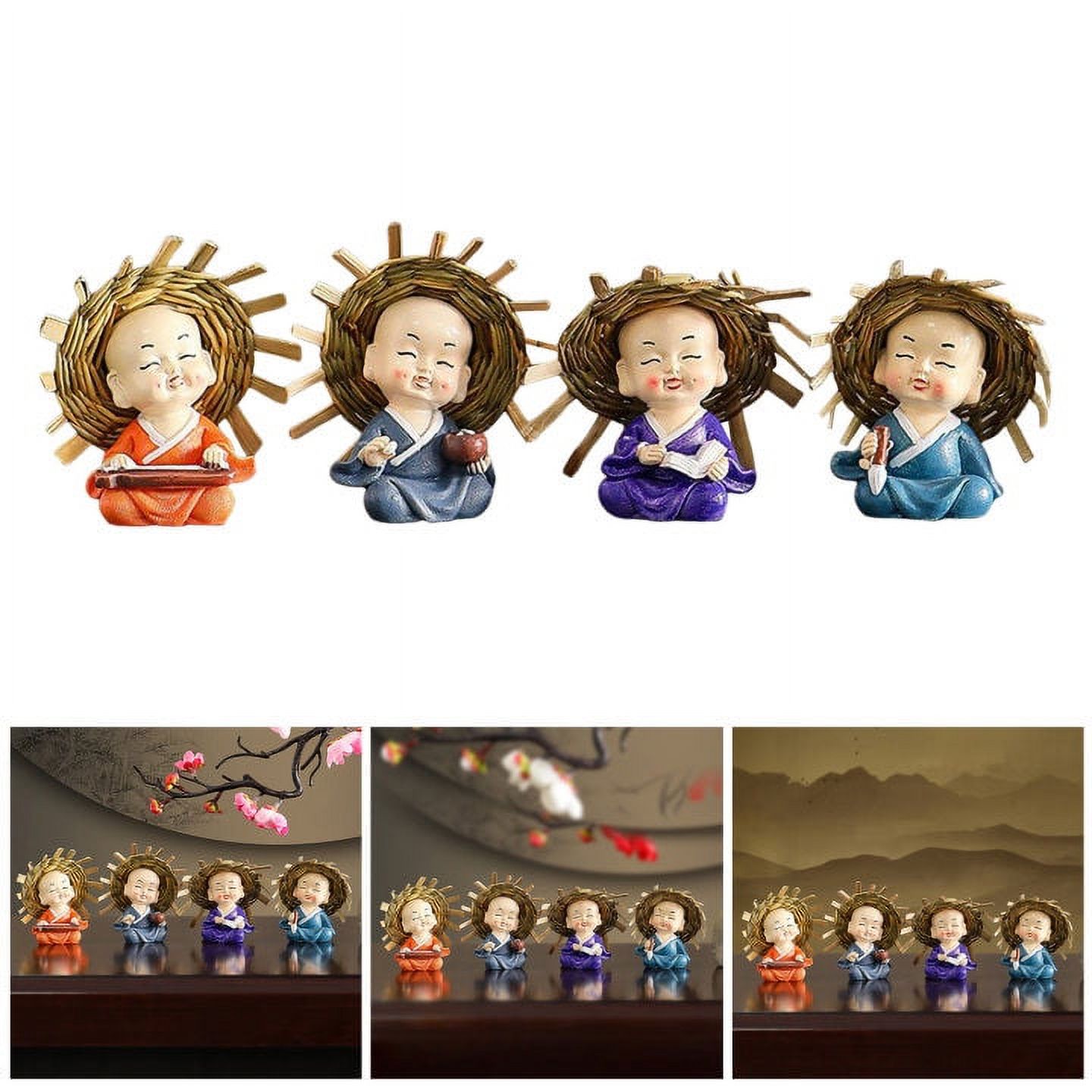 Decorative Ornaments Music Calligraphy And Painting Mini Monk 2024 ...