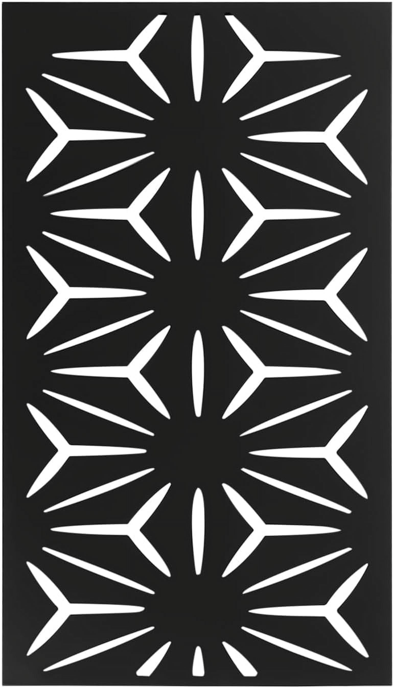 Decorative Outdoor Privacy Screen Panels,Black Screen Panel with Modern ...