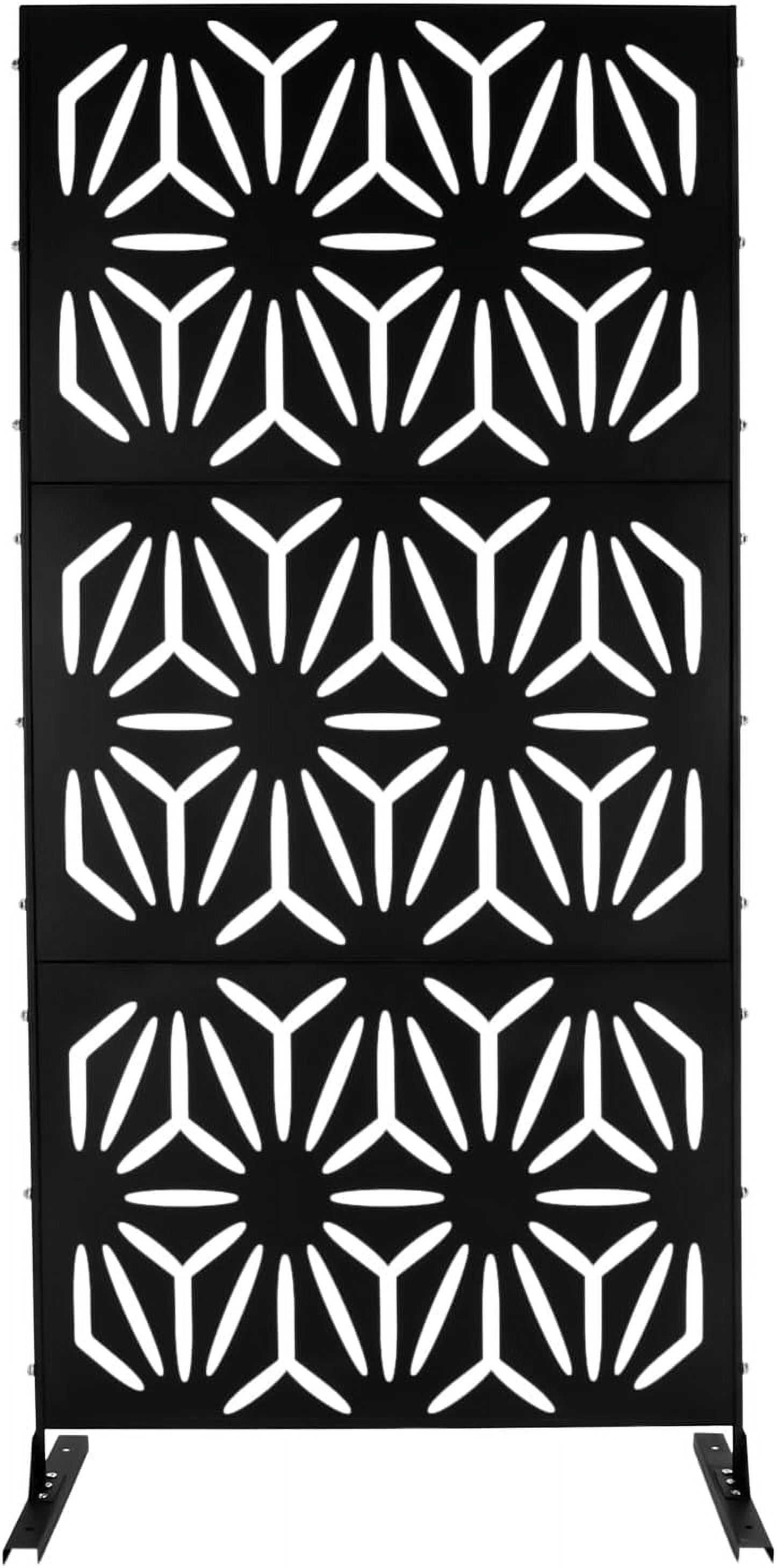 Decorative Outdoor Privacy Screen Panels,Black Screen Panel with Modern ...