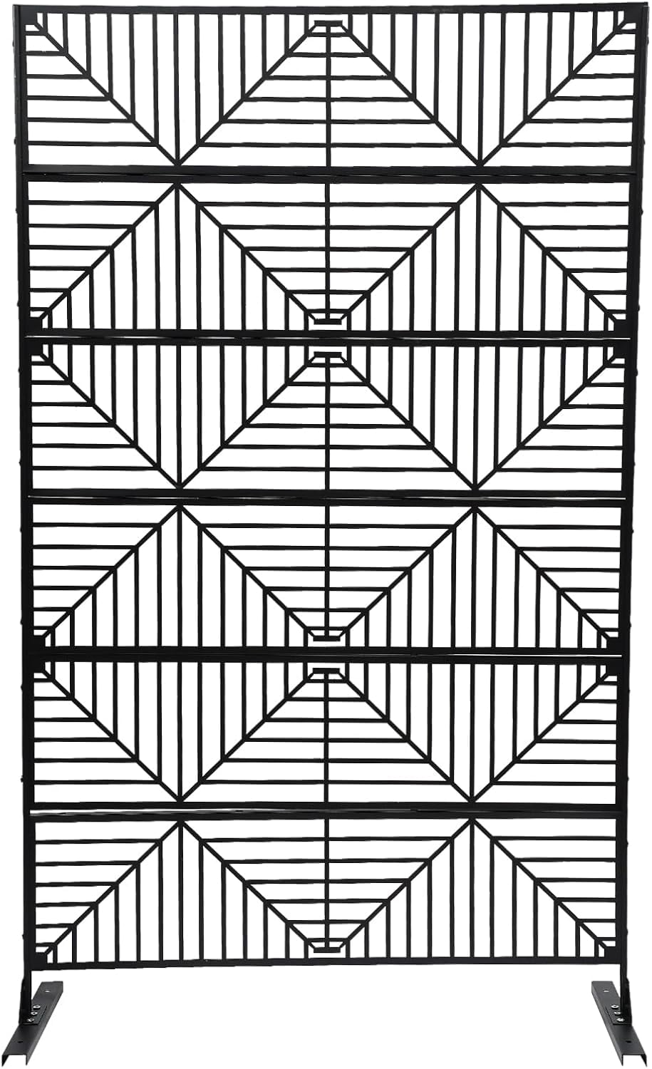 Decorative Outdoor Privacy Screen Panels,Black Screen Panel with Modern ...