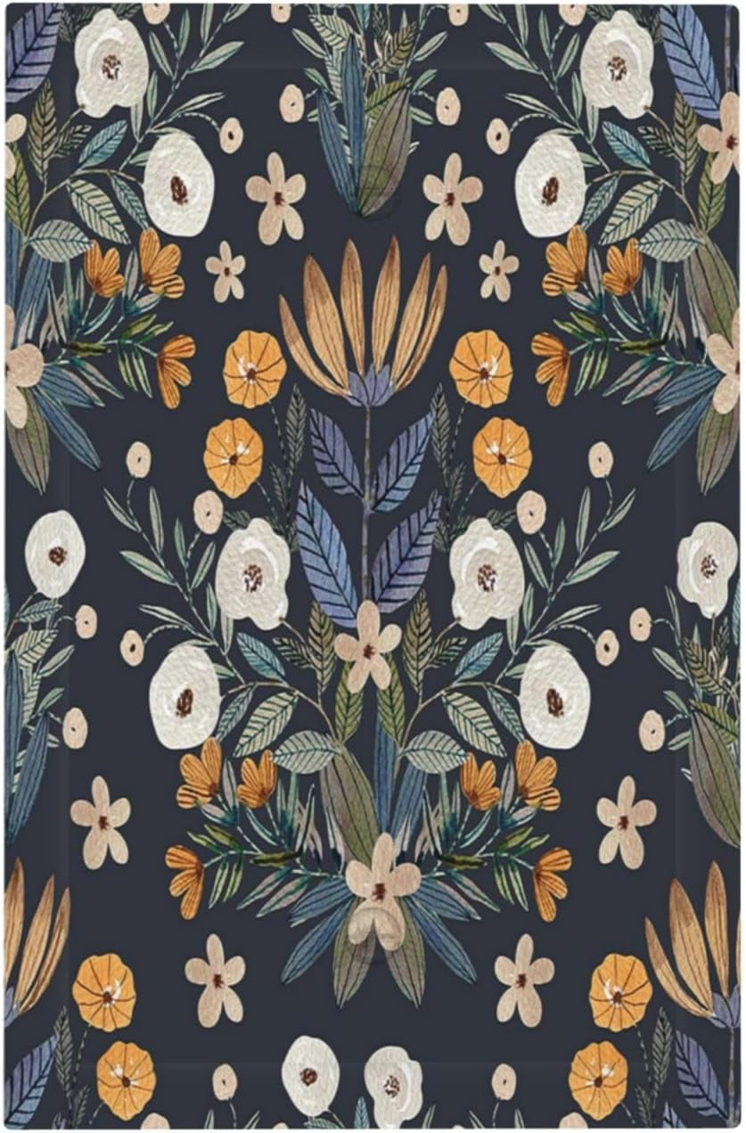 Decorative Outlet Covers Butterfly on Blue Daisy Flower Floral Golden ...