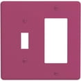 Decorative Outlet Covers Reddish Purple 2 Gang Light Switch Cover Plate ...