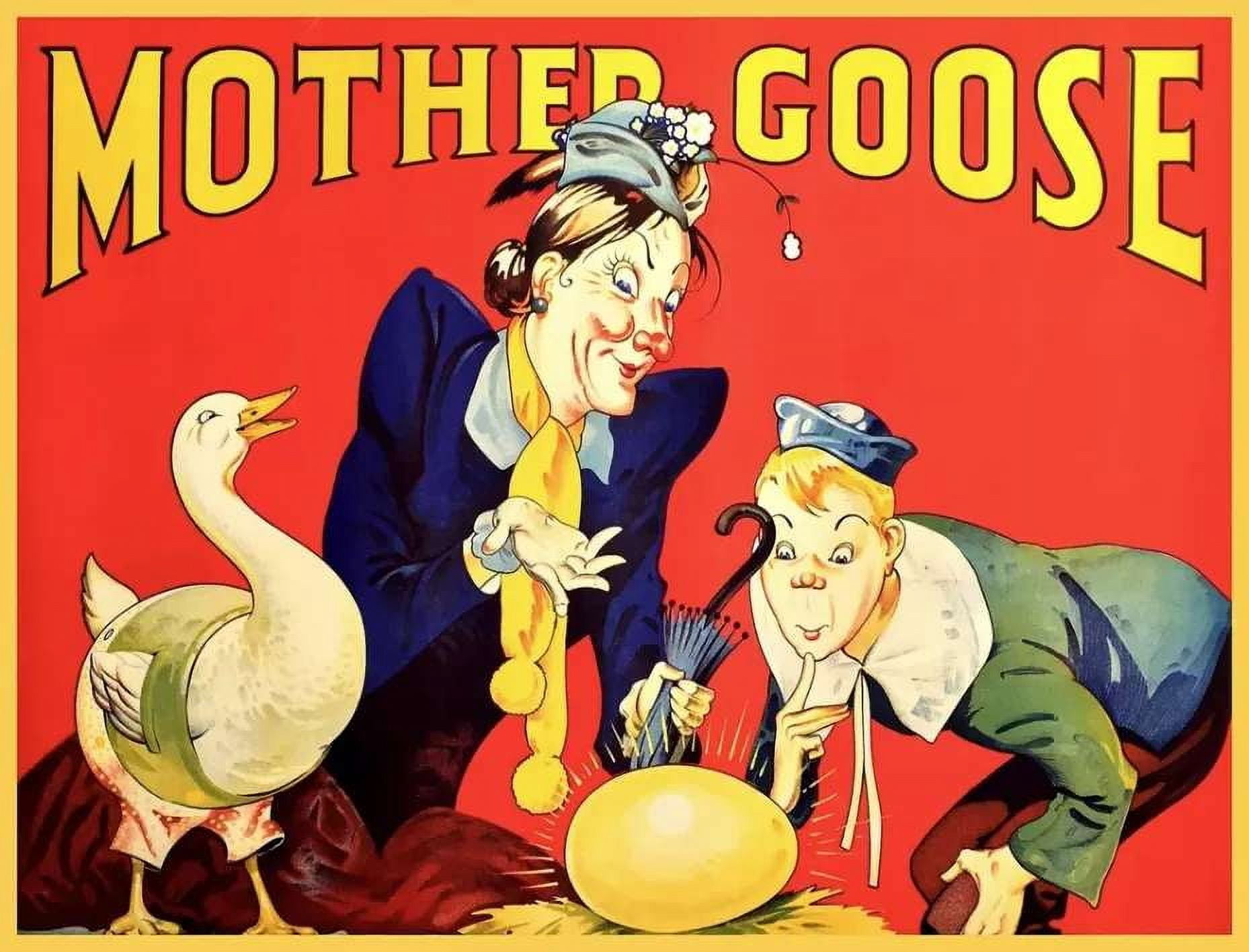 Decorative POSTER.Home room Interior art design.Mother Goose Children ...