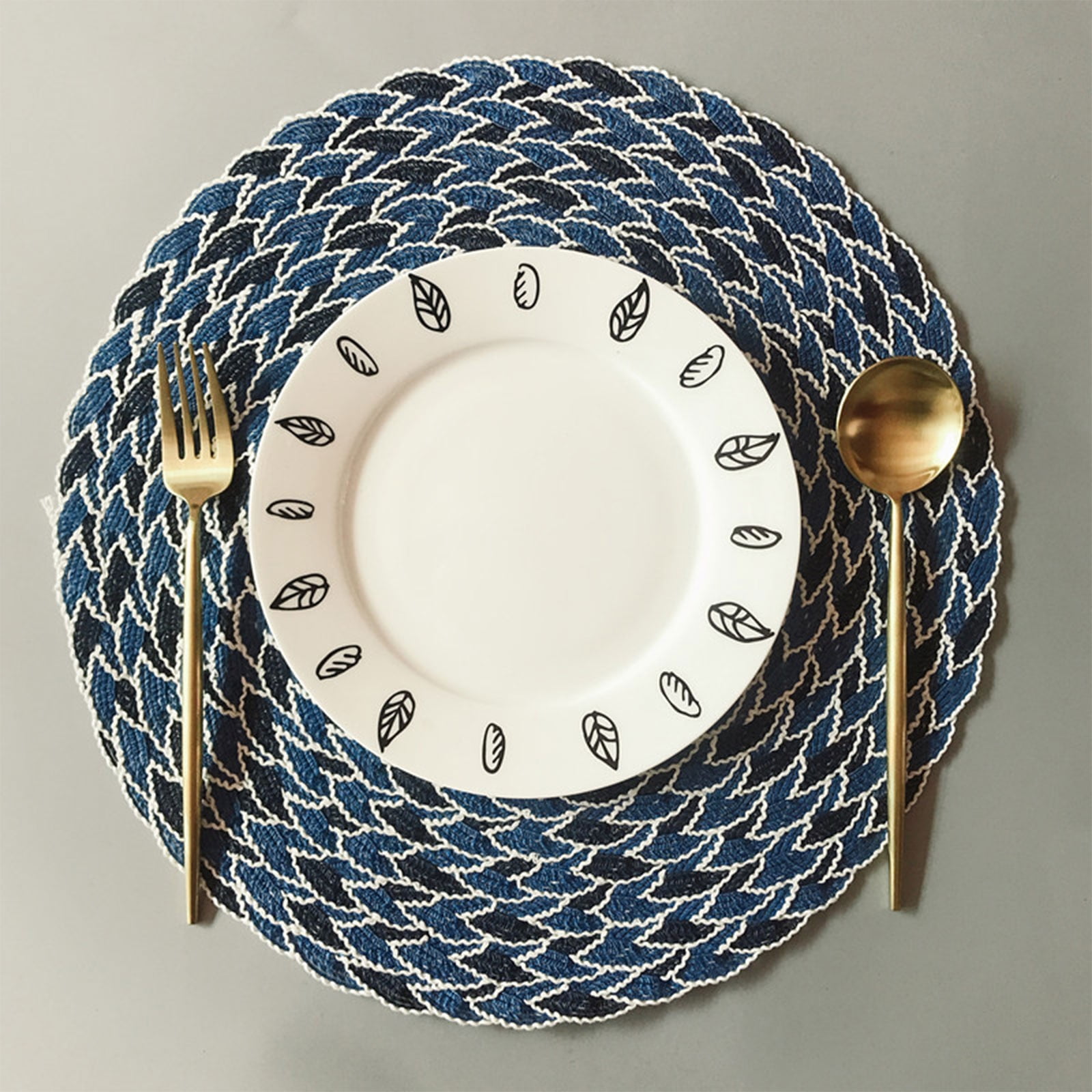 Decorative PP Table Mats Set, Heat Resistant & Non-Slip Placemats for ...