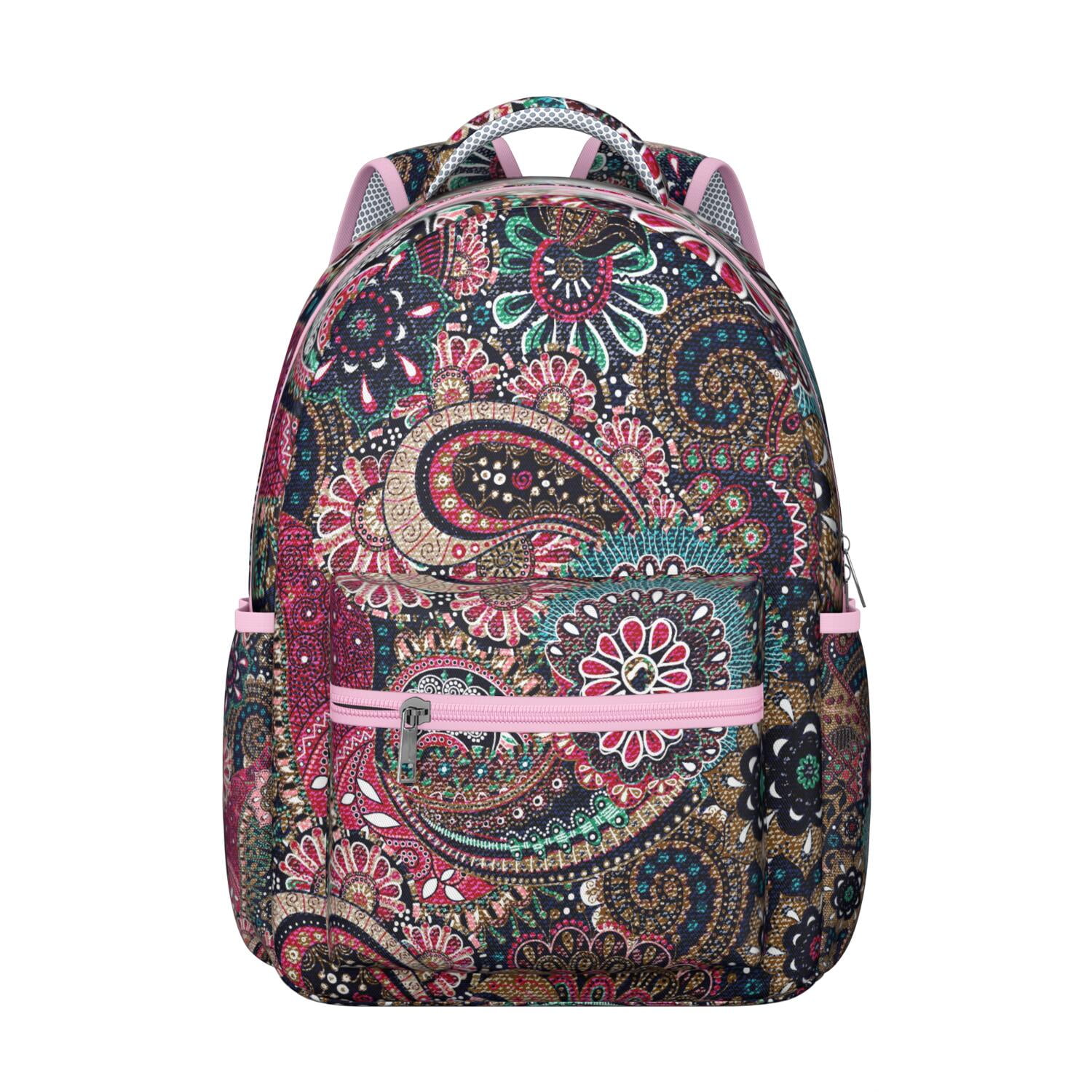 Decorative Paisley Print Daypack - Ergonomic & Lightweight for College ...