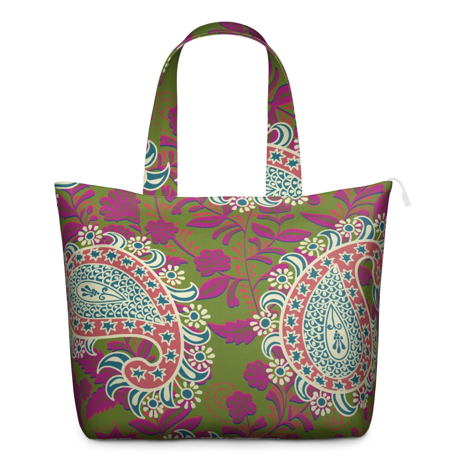 Decorative Paisley Print Duffel Vintage Bohemian Weekender Bag with ...