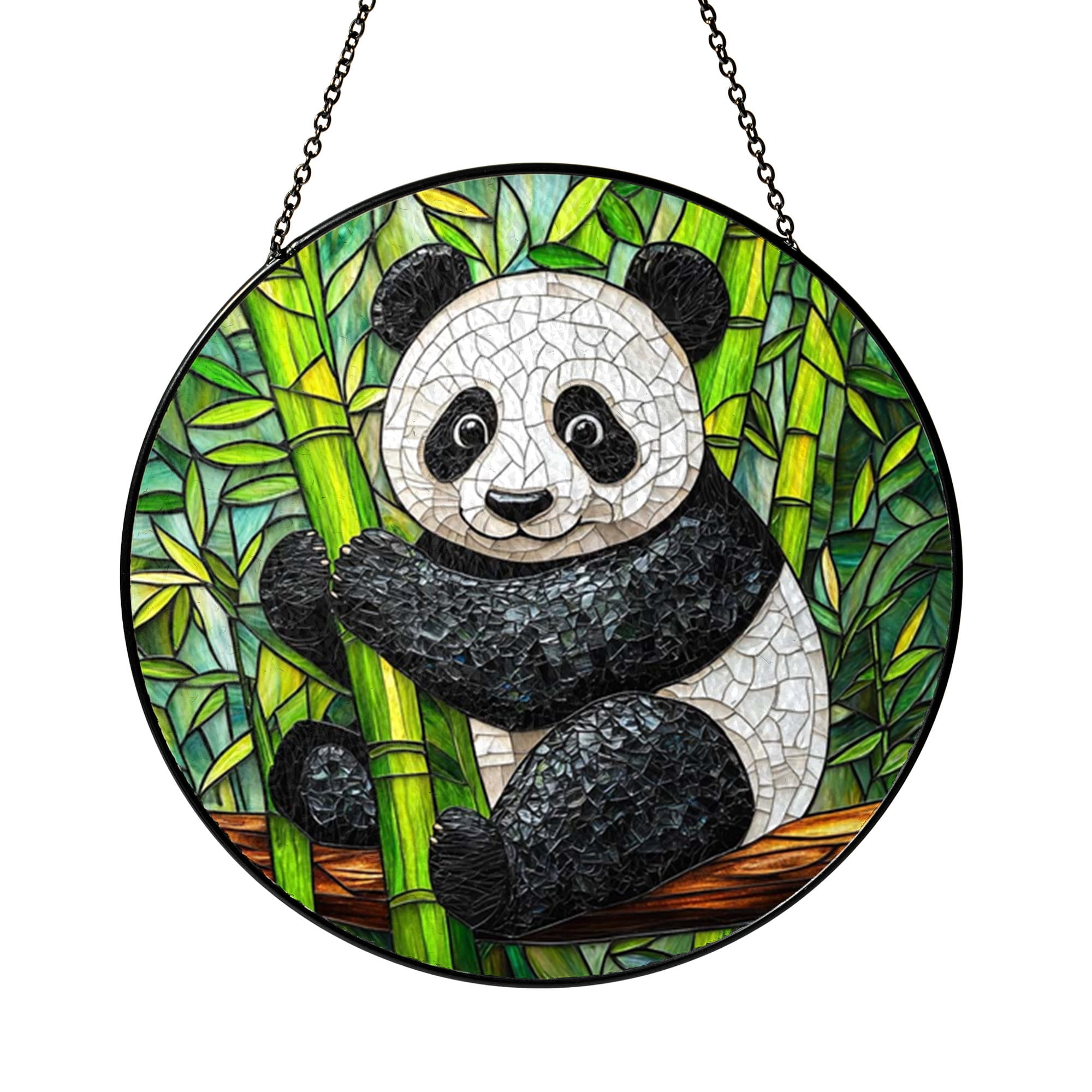 Decorative Panda Stained Glass Suncatcher – Forest Window Art1701 ...