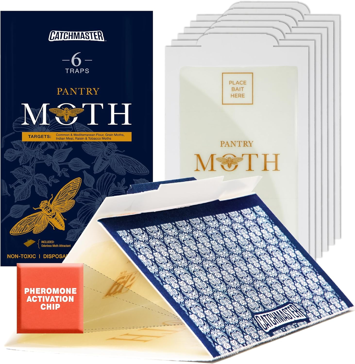 Decorative Pantry Pest & Moth Traps 6Pk Bug Killer for Kitchen Storage ...