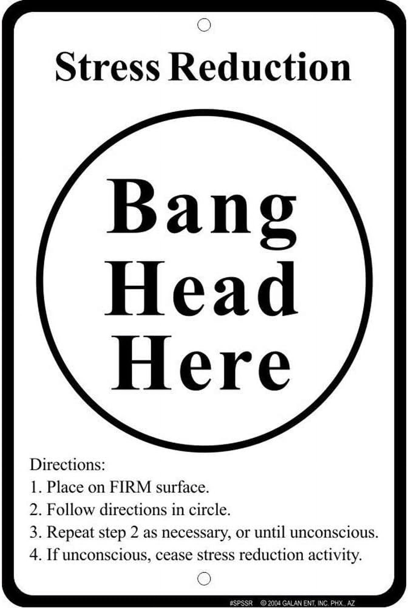 Decorative Parking Sign | Head Here | 8” x 12” | Embossed Aluminum Sign ...