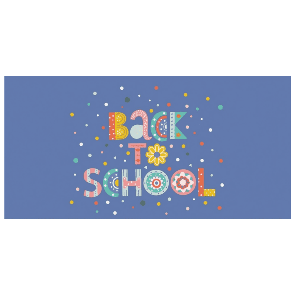 Decorative Pattern Back To School Educational Banner for Classroom ...