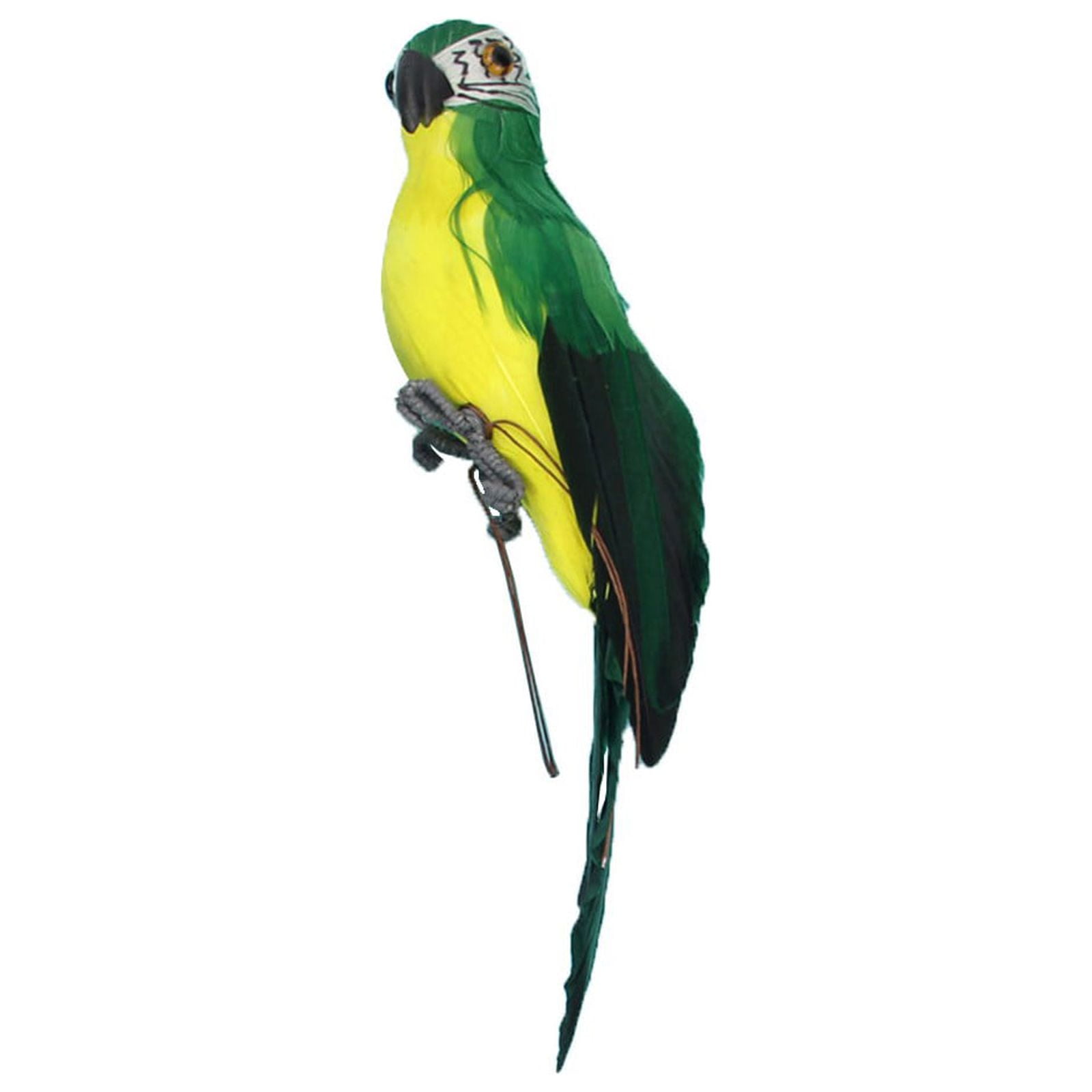 Decorative, Pendant, Dummy Feather Parrot, Green , Garden Decoration ...
