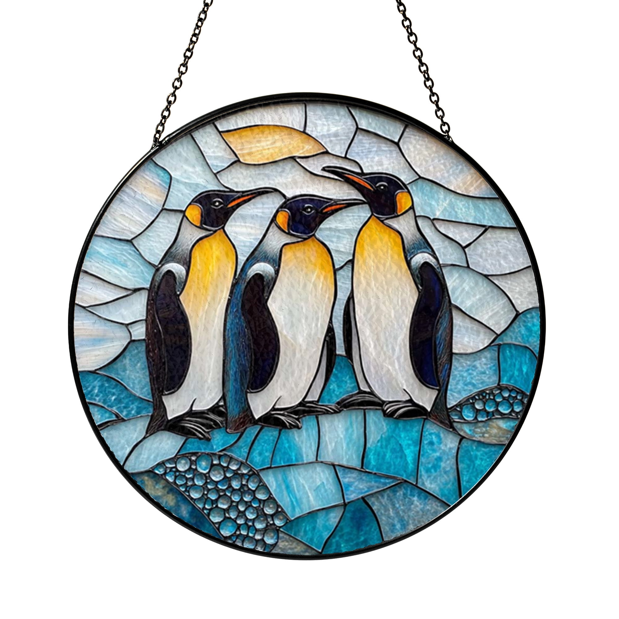 Decorative Penguin Stained Glass Suncatcher – Window Art1701 - Walmart.com