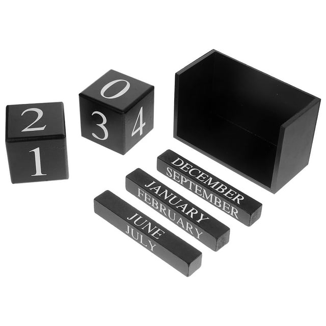 Decorative Perpetual Calendar Block Calendar Household Tabletop ...