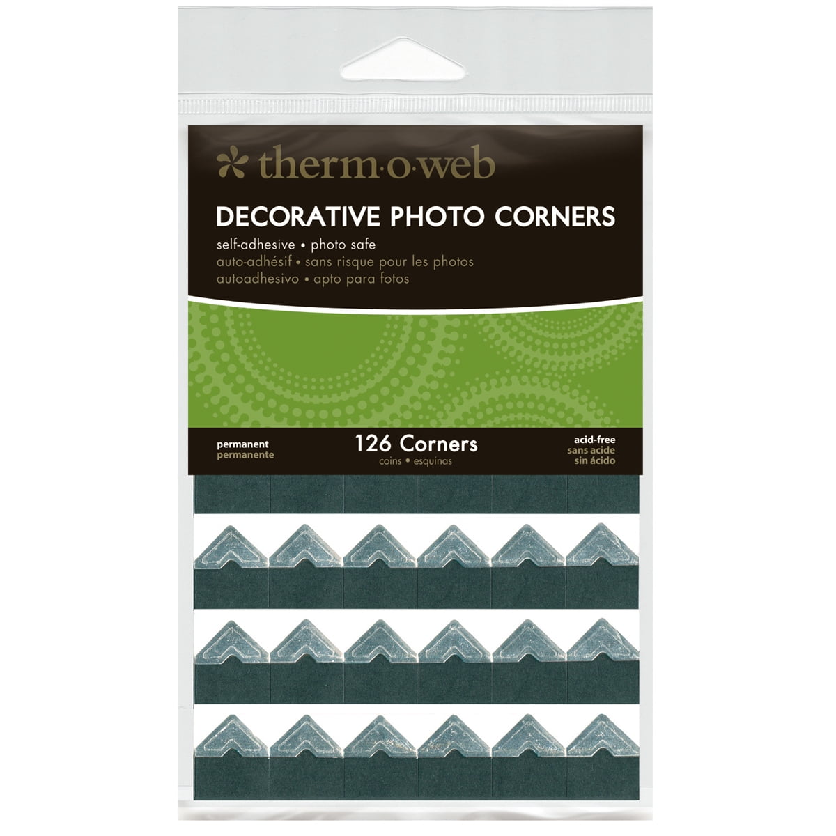 Decorative Photo Corners 126/Pkg-Silver - Walmart.com