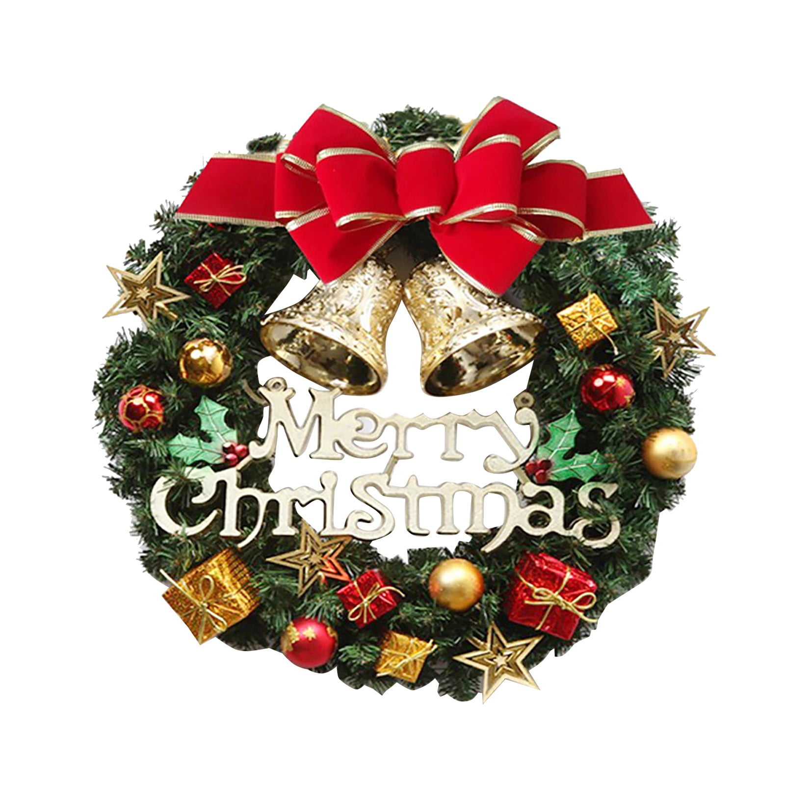 Decorative Pieces Desktop Ornament Simulation Christmas Wreath Merry ...