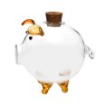 Decorative Piggy Money Jar Glass Coin Box Gold Bean Storage Jar For ...