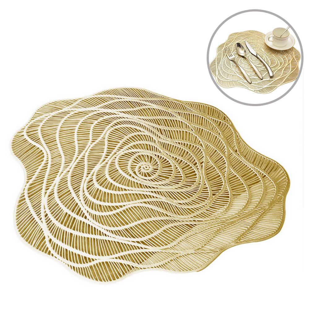 Decorative Placemats PVC Coaster Bowl Mat Heat Insulation Mat Table Mat ...