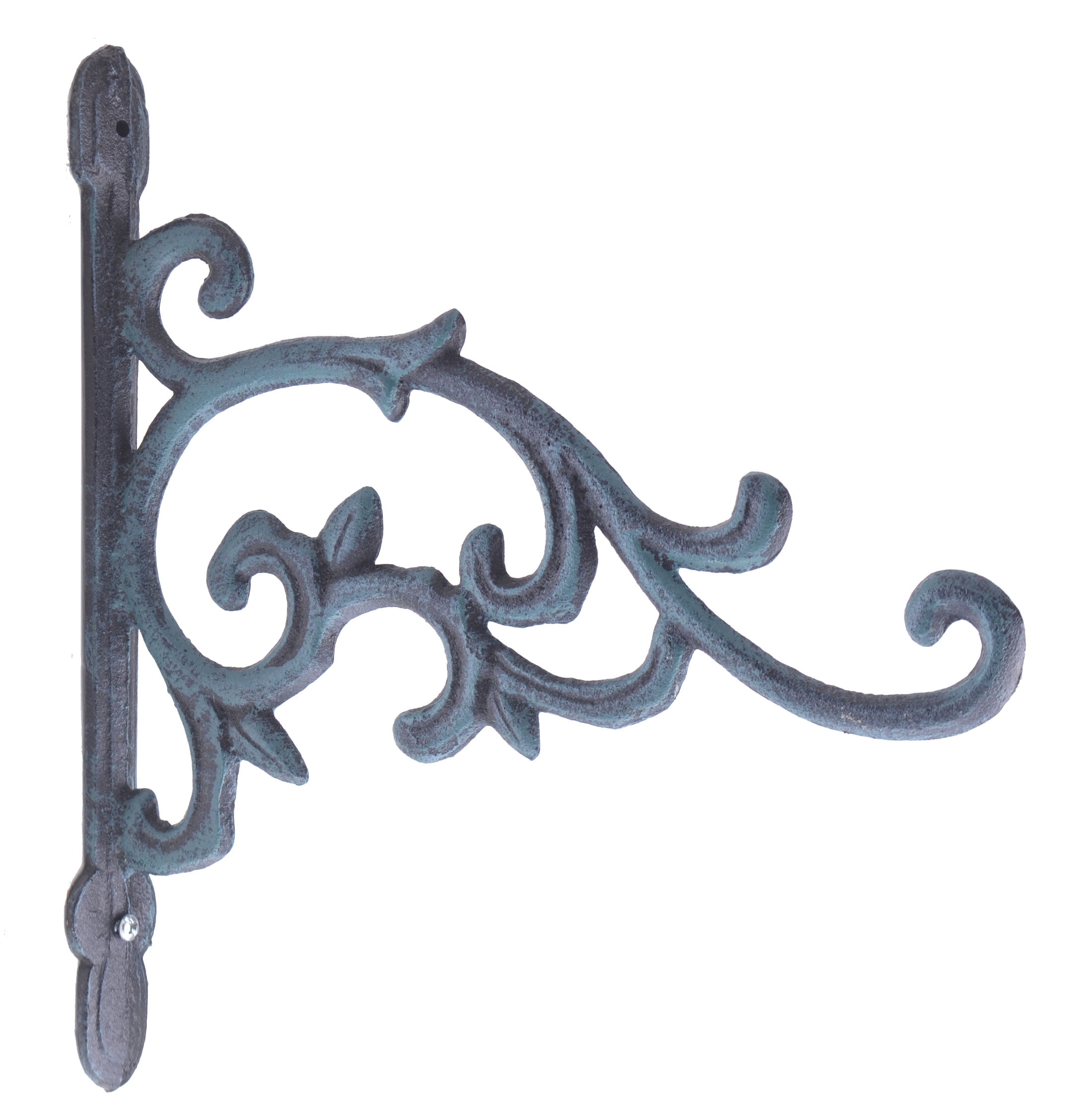 Decorative Plant Hanger - Flower Bud Vine - Verdigris Cast Iron - 9.25 ...