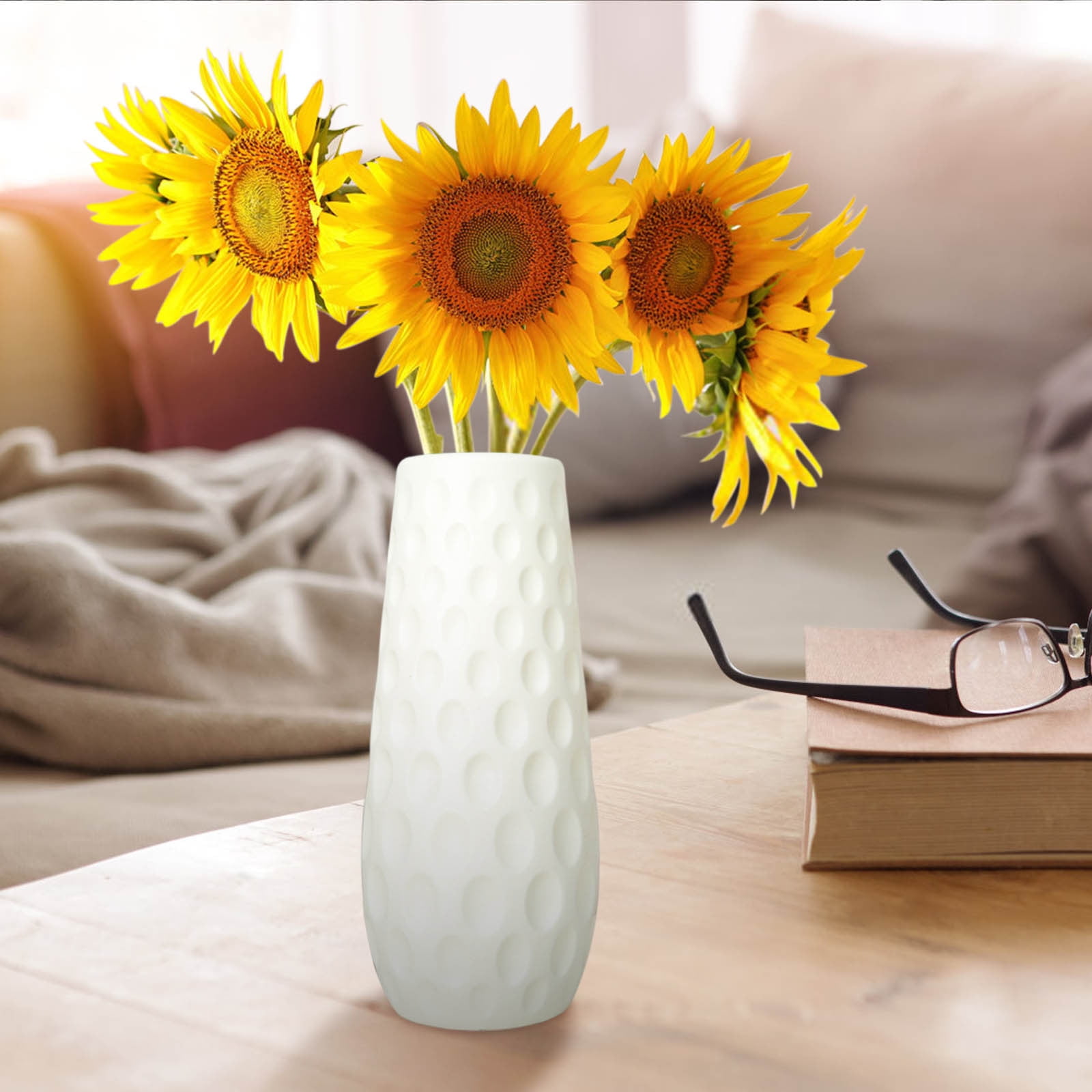 Decorative Plastic Vase for Flowers, Modern Home Decor Flower Vase ...