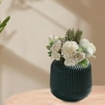 Decorative Plastic Vase with Wavy Grooves for Flowers and Plants ...