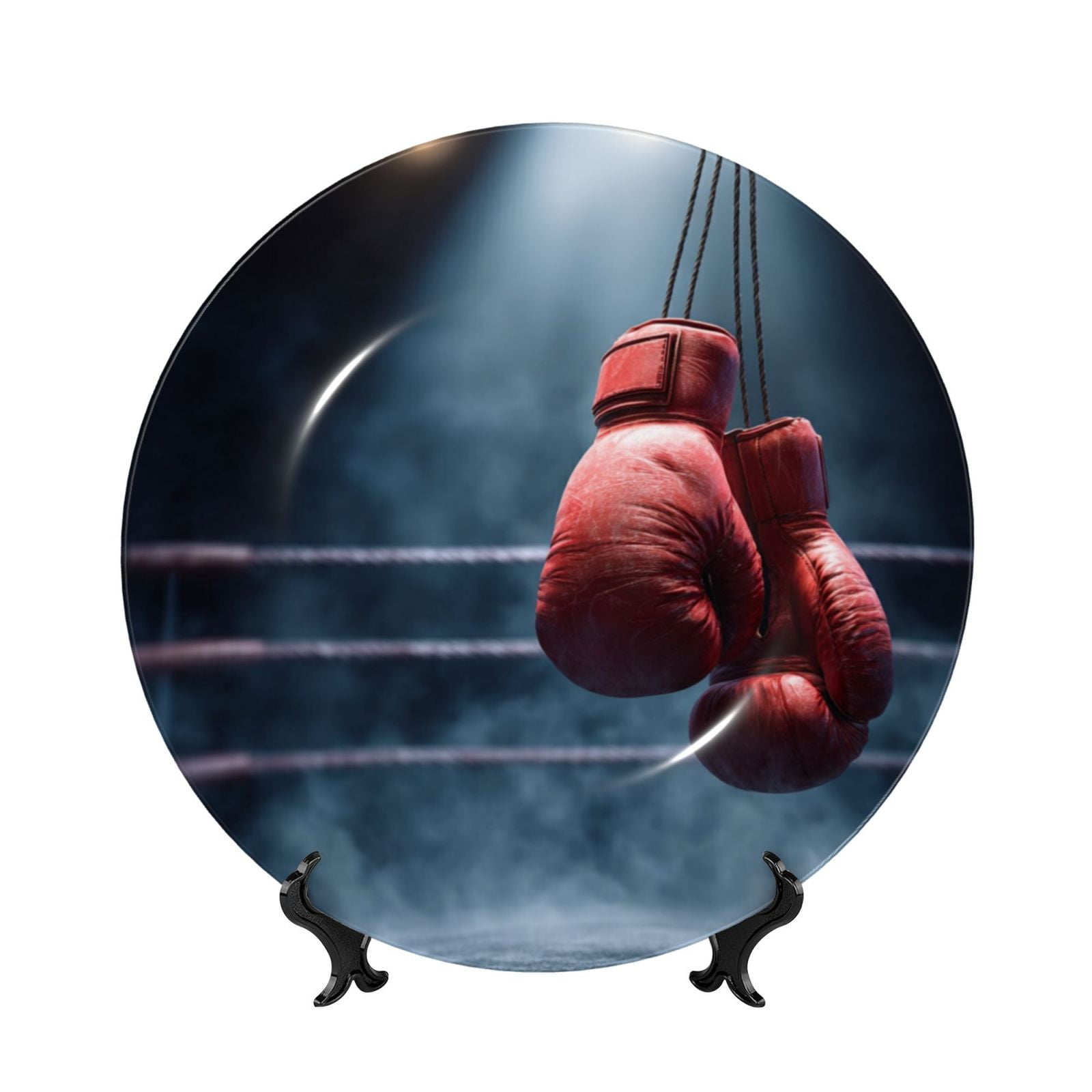 Decorative Plates – Bone China Wall & Table Decor - Boxing Gloves - 7in ...