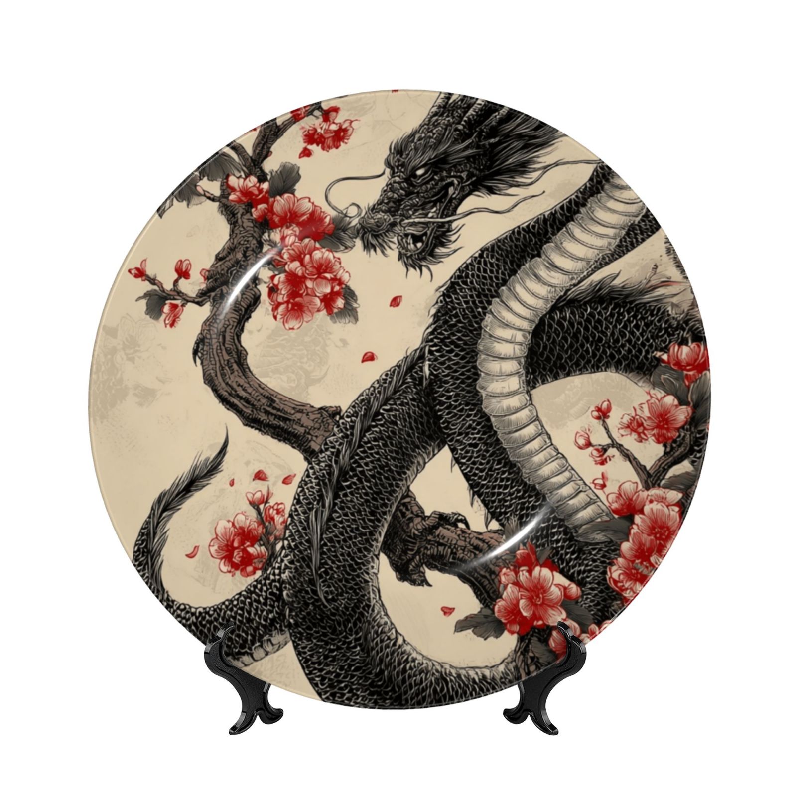 Decorative Plates – Bone China Wall & Table Decor - Dragon Japanese ...