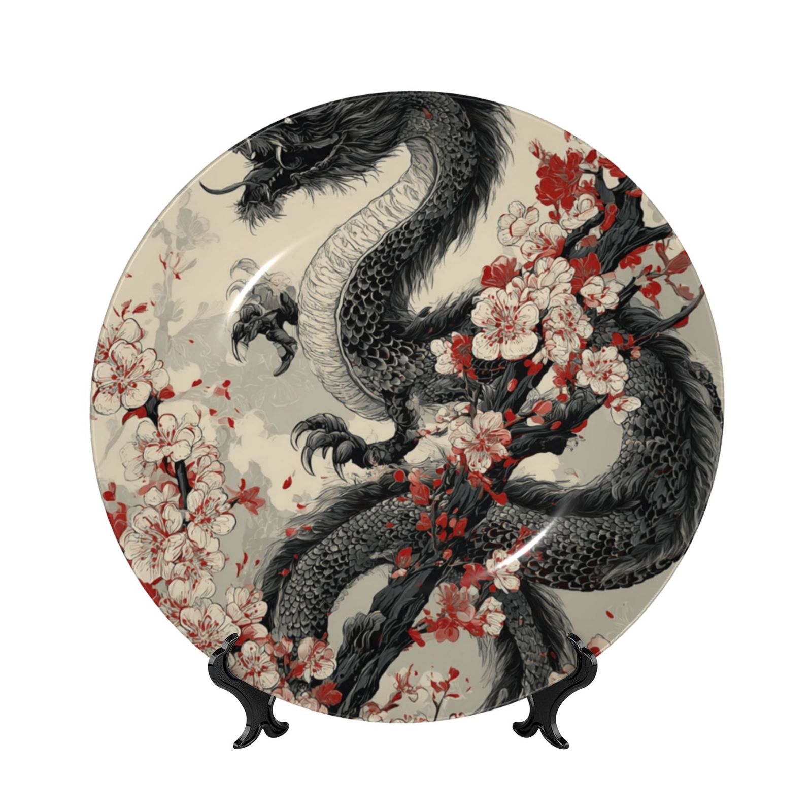 Decorative Plates – Bone China Wall & Table Decor - Dragon Japanese ...